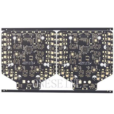 China 6 Layer Black Solder Mask Drone FR4 PCB Board 0.6mm Thickness for UAV for sale