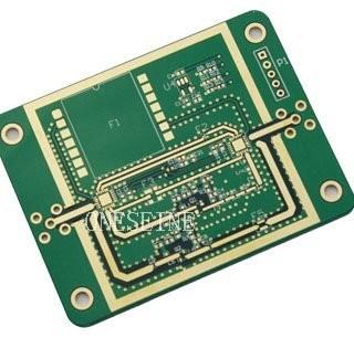 China 6 Layer Rogers RO4350B FR4 Hybrid High Frequency PCB Board 1.6mm Immersion Gold for sale