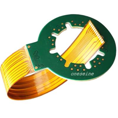 China ONE-2 6-Layer Rigid Flex PCB ENIG Red Solder Mask ±0.1mm Tolerance for sale