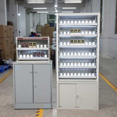China Satom high-end Custom ABS Cigarette Cabinet Display Shelf Unit Cigarette Pusher For Smoke Shops for sale