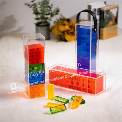China Custom Acrylic Tumble Tower 54 Blocks Stacking Game for sale