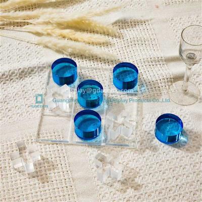 China Navy Clear Easter Tic Tac Toe Kids 3d Game Pieces for sale