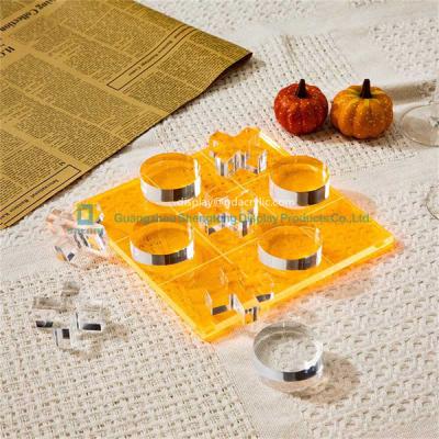 China Custom 3d Orange Tic Tac Toe Toys Board Game for sale