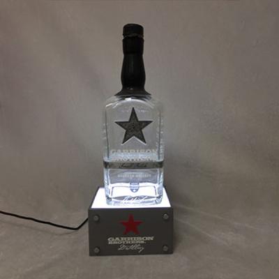 China Whisky Alcohol Display Acrylic Bottle Glorifiers LED Light Base for sale
