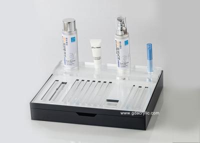 China Black White Clear Acrylic Cosmetic appliances Make up Organizer Display Stand for sale