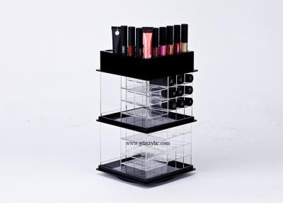 China Customized Color Black Pink Acrylic Lipstick Display Storage Oraganizer for sale