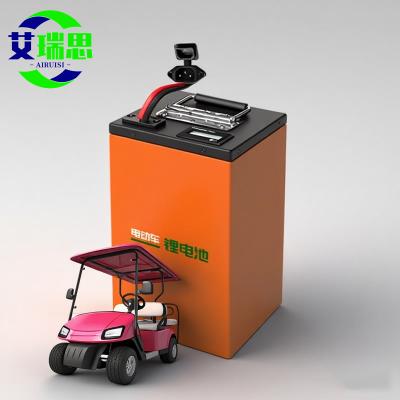 China High Cycle Rechargeable 48V 200Ah 10Kw Lithium Ion Lifepo4 Battery for Golf Cart Low Speed Car Trolleys for sale
