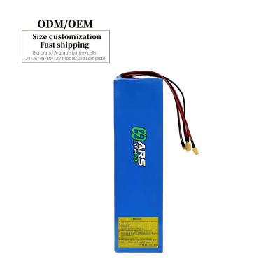 China Customized 12V 24V 36V 48V 60V 8-80Ah 1C-3C Lithium Ion Battery Pack With BMS for Electric Scooter Battery and E bike Batte for sale