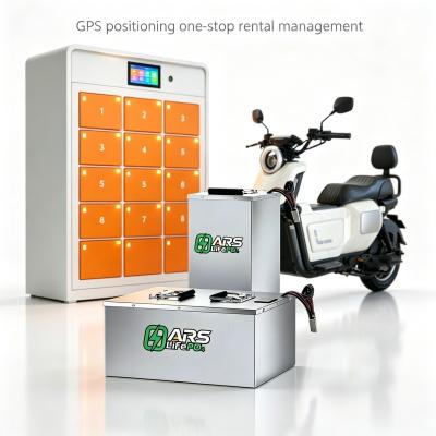 China 48V 60V 72V electric motorcycle battery packs with rental management system suitable for citycoco U2 electric bicycles for sale