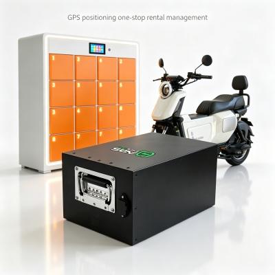 China 48V 60V 72V electric motorcycle battery packs with rental management system suitable for Aimiko UB electric bicycles for sale