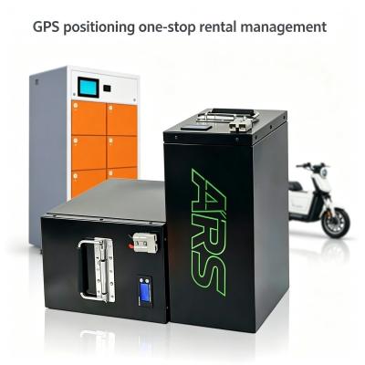 China 48V 60V 72V electric motorcycle battery packs with rental management system suitable for Minako UB electric bicycles for sale
