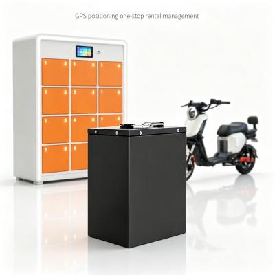 China 48V 60V 72V electric motorcycle battery packs with rental management system suitable for Monster UB electric bicycles for sale