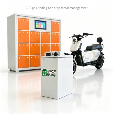 China 48V 60V 72V electric motorcycle battery packs with rental management system suitable for Strong 350 electric bicycles for sale