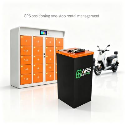 China 48V 60V 72V electric motorcycle battery packs with rental management system suitable for Aimiko 350 electric bicycles for sale