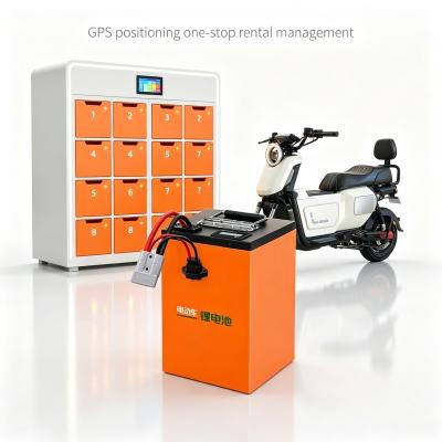 China 48V 60V 72V electric motorcycle battery packs with rental management system suitable for truckbike 350 electric bicycles for sale