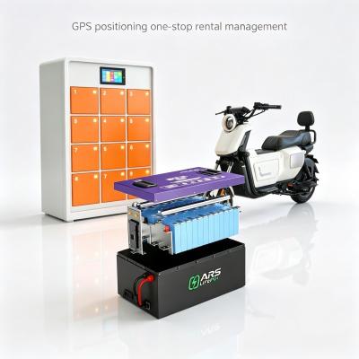 China 48V 60V 72V electric motorcycle battery packs with rental management system suitable for Strong 720 electric bicycles for sale