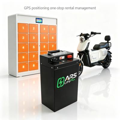 China 48V 60V 72V electric motorcycle battery packs with rental management system suitable for LIMING 720 electric bicycles for sale