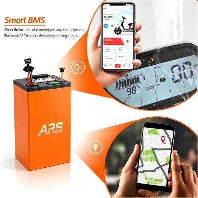 China Custom 48V 60V 72V scooter lithium battery motorbike battery pack for Motiko U5 scooter with Bluetooth GPS OEM/ODM for sale