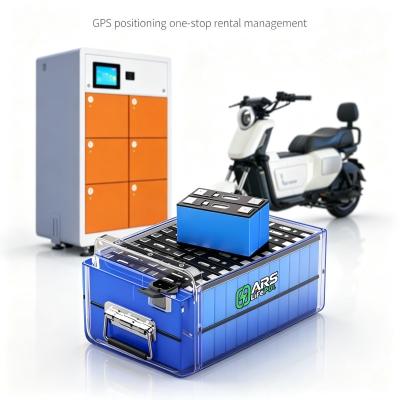 China 48V 60V 72V electric motorcycle battery packs with rental management system suitable for Strong U6 electric bicycles for sale