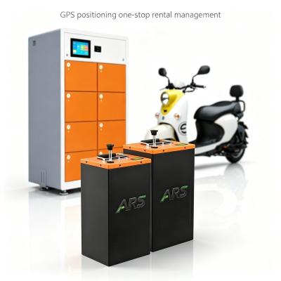 China 48V 60V 72V electric motorcycle battery packs with rental management system suitable for Jeston U6 electric bicycles for sale