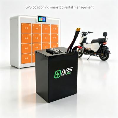 China 48V 60V 72V electric motorcycle battery packs with rental management system suitable for Eltreco U6 electric bicycles for sale