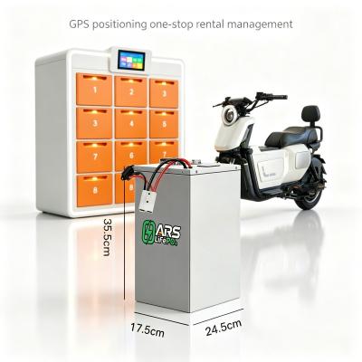 China 48V 60V 72V electric motorcycle battery packs with rental management system suitable for Strong U7 electric bicycles for sale