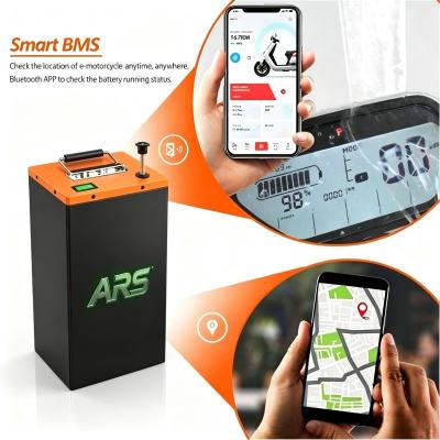 China Custom 48V 60V 72V scooter lithium battery motorbike battery pack for Strong 720 scooter with Bluetooth GPS OEM/ODM for sale
