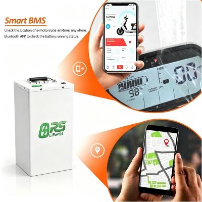 China Custom 48V 60V 72V scooter lithium battery motorbike battery pack for Aimiko 720 scooter with Bluetooth GPS OEM/ODM for sale