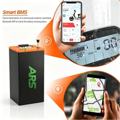 China Custom 48V 60V 72V scooter lithium battery motorbike battery pack for Motiko 720 scooter with Bluetooth GPS OEM/ODM for sale