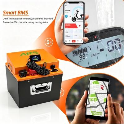 China Custom 48V 60V 72V scooter lithium battery motorbike battery pack for Motiko U6 scooter with Bluetooth GPS OEM/ODM for sale