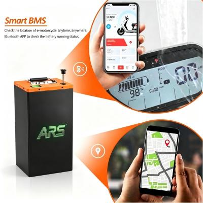 China Custom 48V 60V 72V scooter lithium battery motorbike battery pack for Strong U7 scooter with Bluetooth GPS OEM/ODM for sale