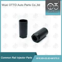 China High Speed Steel Diesel Common Rail Injector Spare Parts Nozzle Nut ,Size Φ16.95×33.82×M15*0.5 for sale
