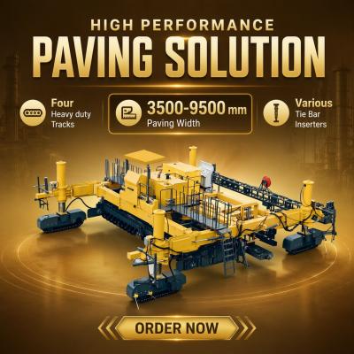 China Pavement Cement Concrete Slipform Paver - Municipal/Highway Specialized, Automatic Leveling + High Compactness, Improve Construction Efficiency for sale
