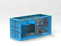 China Containerized MBR Wastewater Treatment Plant RO Water Purifier with PLC Control 20ft for sale