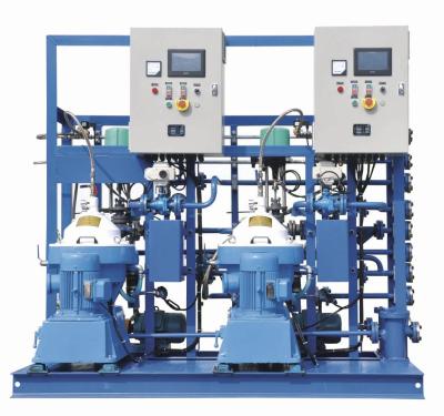 China Lube Oil Fuel Oil Purifier Purification System 2000 L/H Stainless Steel PLC Control for sale