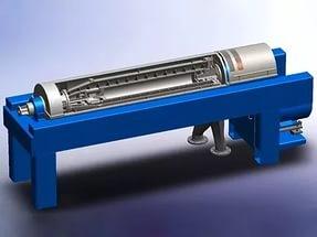 China Industrial Decanter Centrifuge for Spirulina Water Treatment 450mm Bowl 22kW for sale