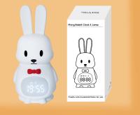 China LED Alarm Clock Night Light Rabbit Desktop Touch Control Battery for Children Sleep Training for sale