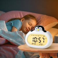 China Automatic Time Calibration Animal Alarm Clock Night Light For Kids' Bedroom App-Controlled for sale