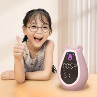 China Cute Cartoon Bear Smart Clock Lamp Mute Bedside USB Night Light With For Bluetooth for sale
