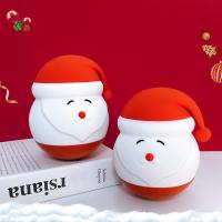 China 7-Color Silicone LED Santa Table Snowman Night Light Children's Gift For Bedroom Decor For Living Room for sale