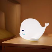 China Soft Dolphin USB Nursery Silicon Nightlight Animal Lamps Kids Small Touch Decoration for sale