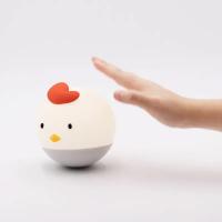 China Chicken Night Light BPA Free Soft Silicone LED With Touch Control For Kids Gift for sale