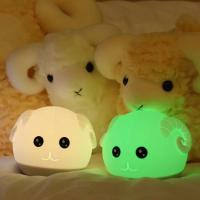 China Rechargeable LED Bed Lights Mini Motion Sensor Sheep Silicone Material For Kids for sale