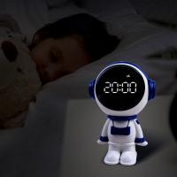 China ABS Material For Astronaut Alarm Clock With Temperature Display Smart Home Night Lights for sale