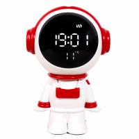 China App Control PVC Astronaut Lamp & Digital Alarm Clock Radio Feature Bedside Gift For Baby for sale