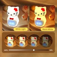 China Kawaii Anime HelloKitty Eye Protection Bedside Night Light Figure Kids Birthday Gifts for sale
