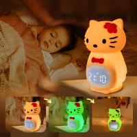 China Kawaii Anime HelloKitty Eye Protection Bedside Night Light Figure Kids Birthday Gifts for sale