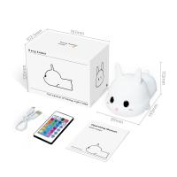China Lovely LED Silicone Night Light Rabbit Night Lights For Home Decor Children's Sleep Training for sale