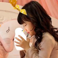 China Led Alarm Clock with Penguin Silicone Multi-functional Usb Charging with Small Night Light for sale