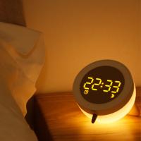 China Cartoon Rat LED Silicone Nightlight Kids USB Charging Bedside Digital Wake Up Alarm Clock for sale